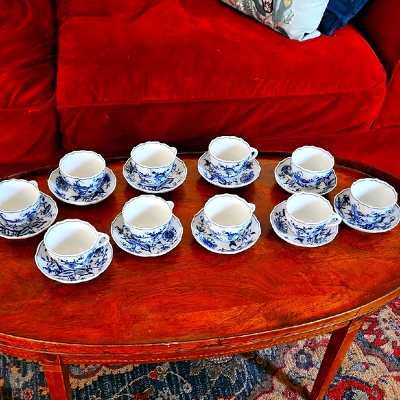 Dining | 1 Meissen Blue Onion Tea Cup And Saucer Set | Poshmark